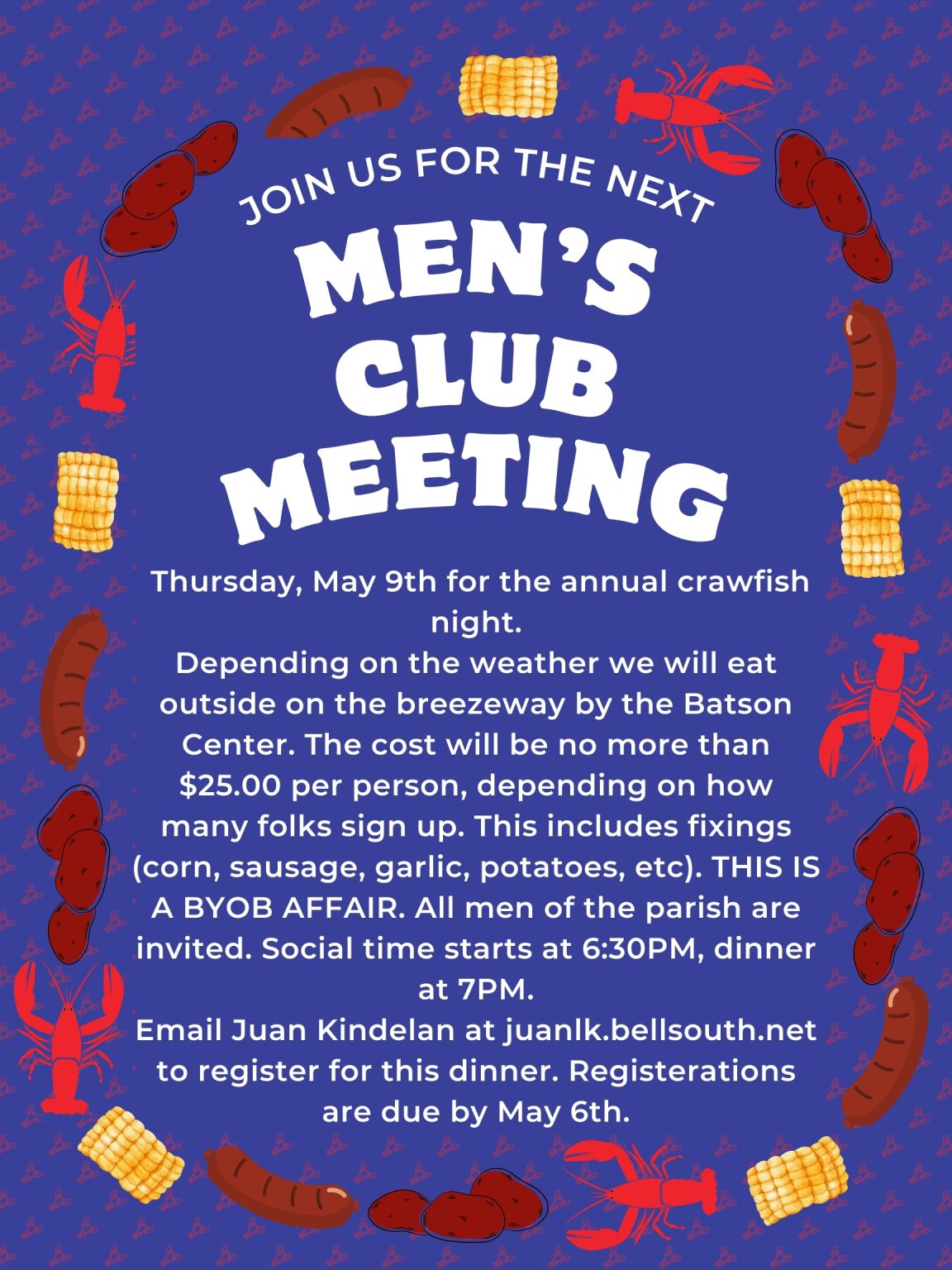 Men’s Club Meeting – Church of the Holy Spirit