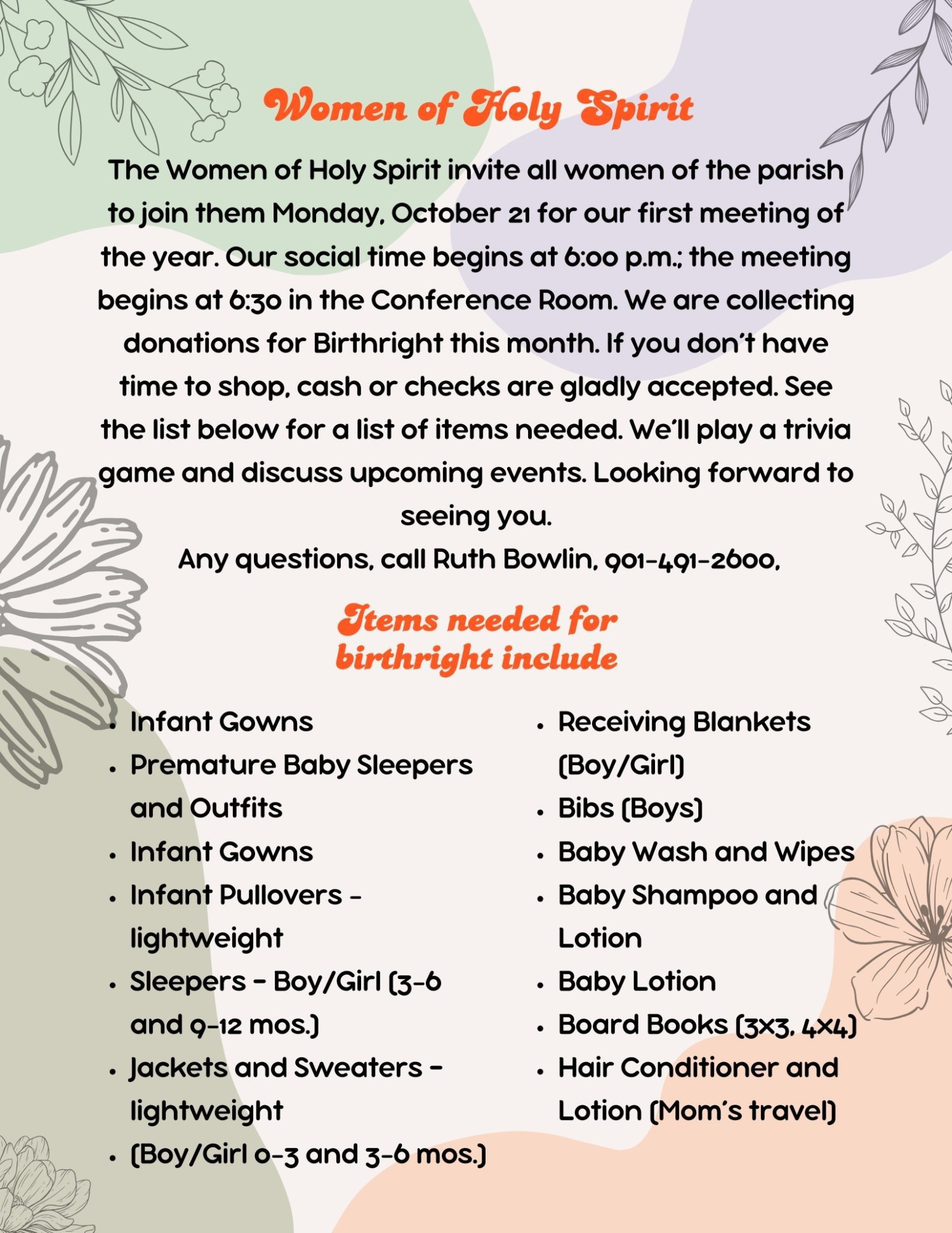 Women of Holy Spirit – Church of the Holy Spirit